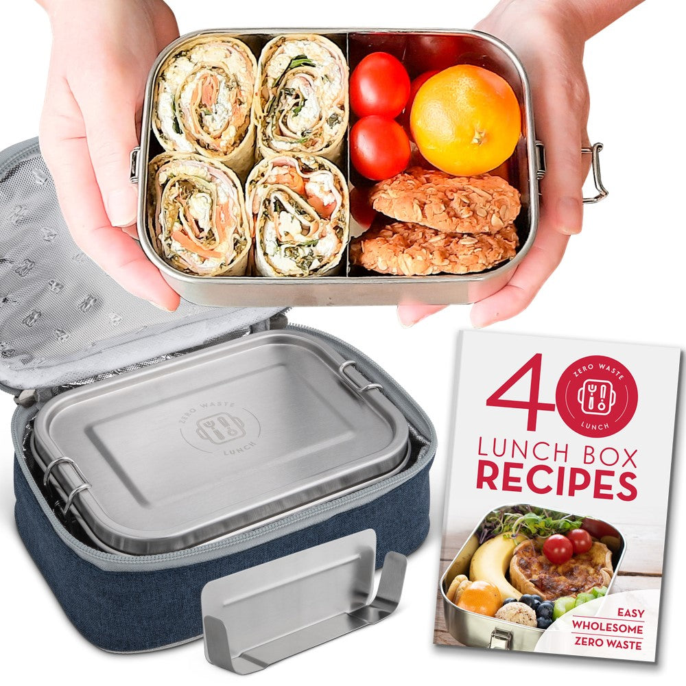 Stainless Steel Lunch Box (800ml) Recipe Book + Cooler Bag – Country ...
